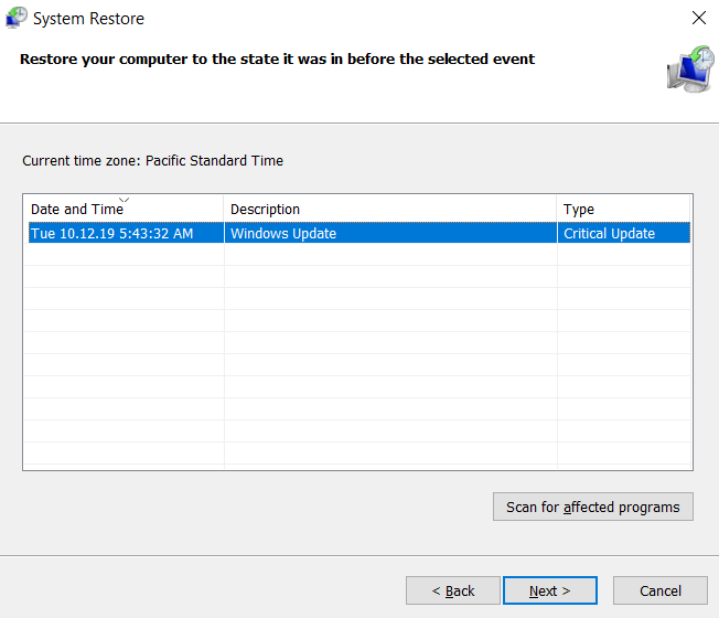 Como criar um ponto de restauração do sistema no Windows 10