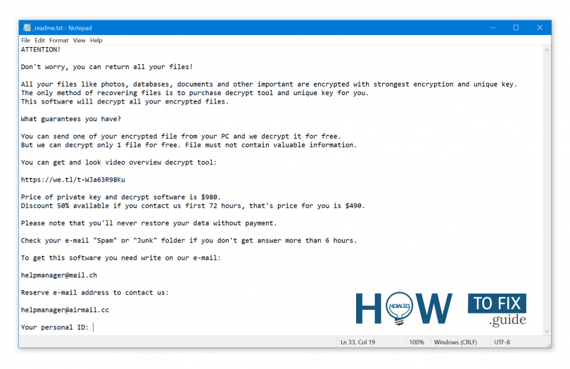 HHUY Virus (.hhuy Arquivo) Ransomware Descriptografar e restaurar arquivos